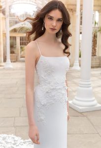 Try on the Enzoani Sinclair Gown in Los Angeles, CA | Karoza Bridal