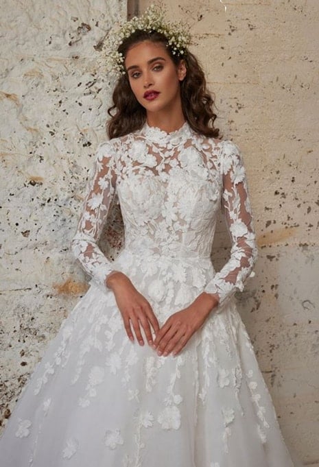 Try on the Calla Blanche Alessandra Gown in Los Angeles, CA | Karoza Bridal