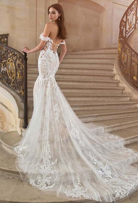 Try on the Élysée Saraiah Gown in Los Angeles, CA | Karoza Bridal