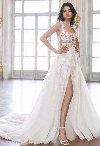 Try on the Enzoani Tianna Gown in Los Angeles, CA | Karoza Bridal