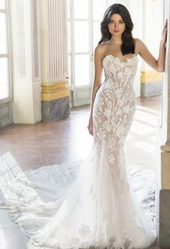 Try on the Enzoani Tahlia Gown in Los Angeles, CA | Karoza Bridal