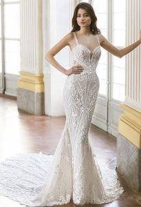 Try on the Enzoani Tianna Gown in Los Angeles, CA | Karoza Bridal