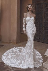 Try on the Enzoani Raquel Gown in Los Angeles, CA | Karoza Bridal