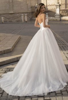 Try on the Élysée Etoile Valentina Gown in Los Angeles, CA | Karoza Bridal