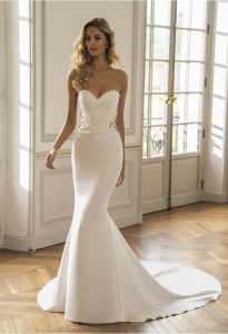 Try on the Élysée Etoile Callista Gown in Los Angeles, CA | Karoza Bridal