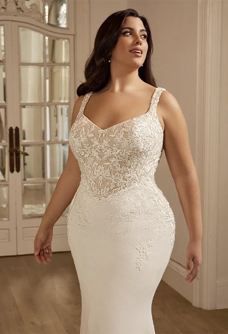 Try on the Portrait Bridal X Spencer Gown in Los Angeles, CA | Karoza ...