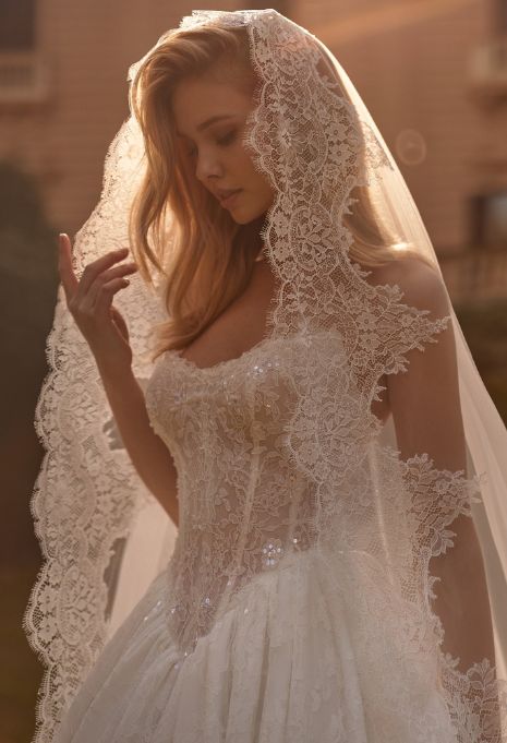 Try on the Viero Bridal Rosaline Gown in Los Angeles, CA | Karoza Bridal